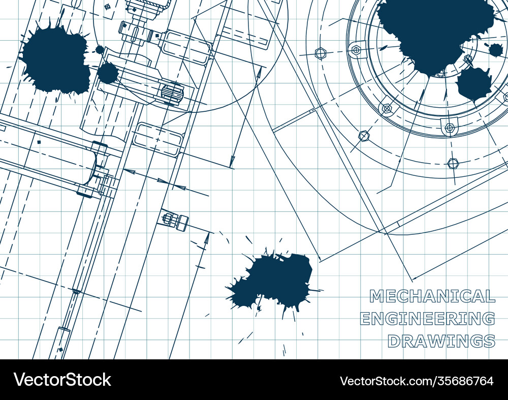 Blueprint scheme plan sketch Royalty Free Vector Image