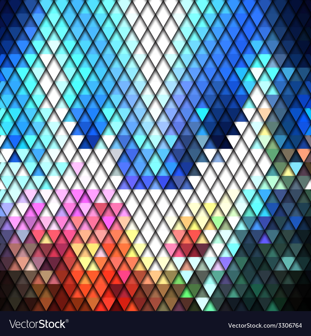 Colorful geometric background abstract triangle Vector Image
