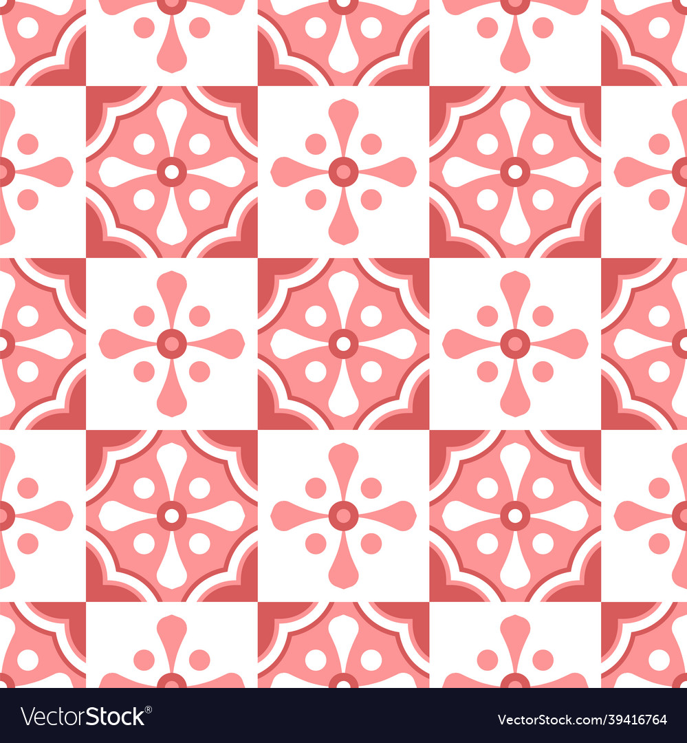 Cute tile pattern seamless Royalty Free Vector Image