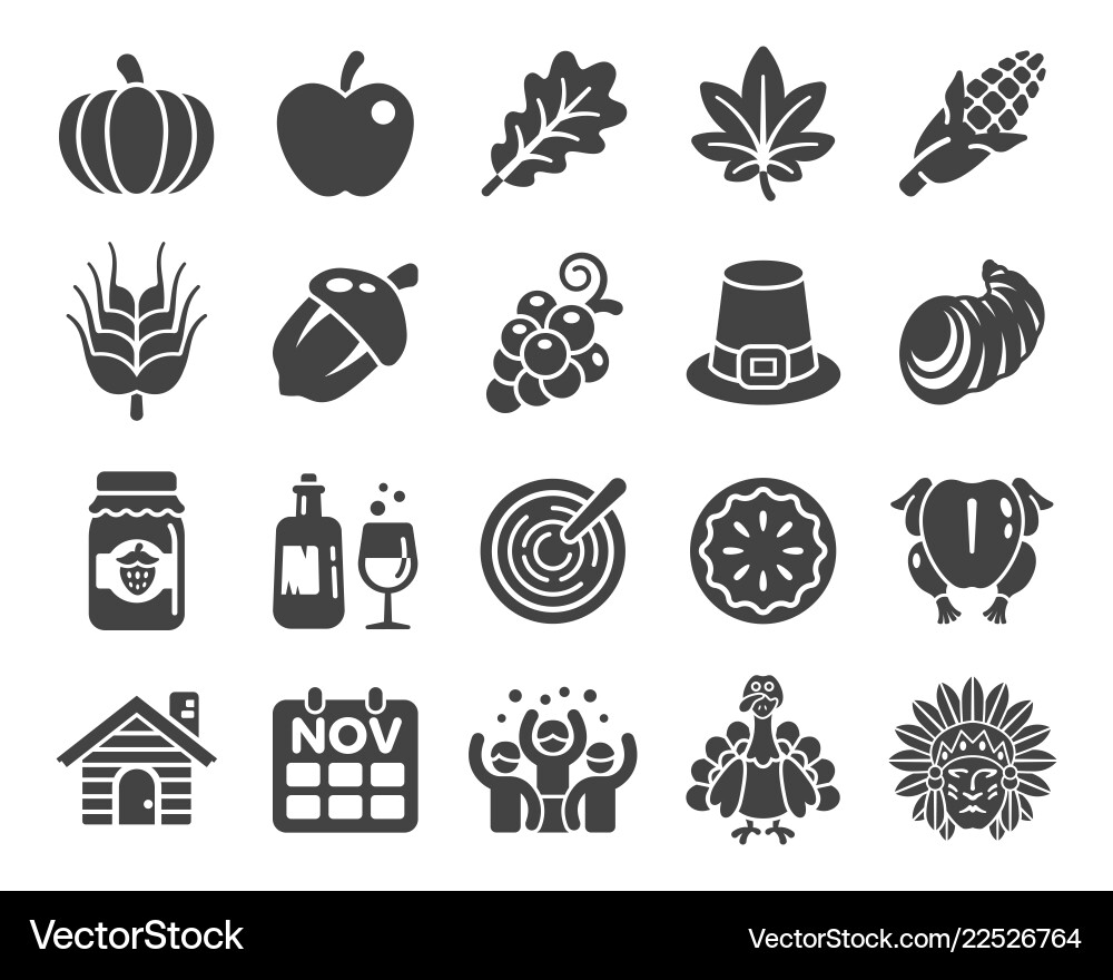 Thanksgiving day icon Royalty Free Vector Image