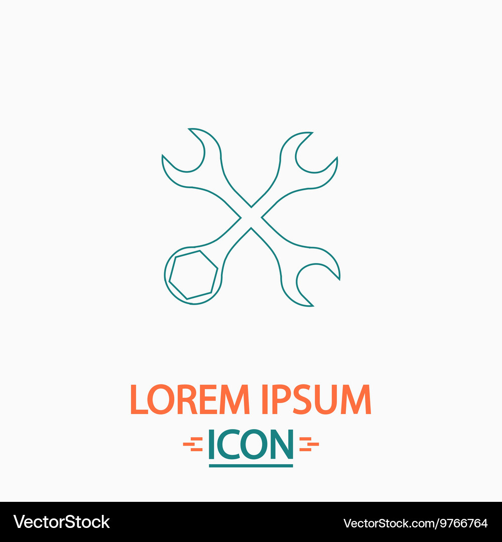 Tools computer symbol Royalty Free Vector Image