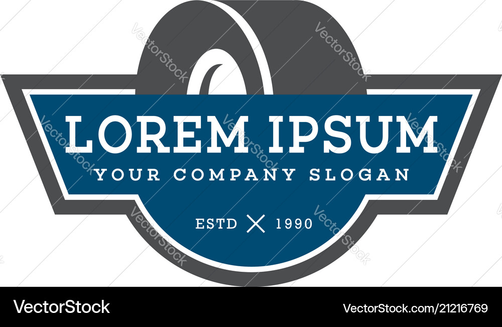 Auto tire logo design concept template Royalty Free Vector