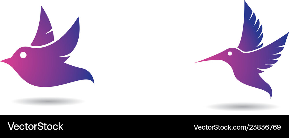Bird symbol Royalty Free Vector Image - VectorStock