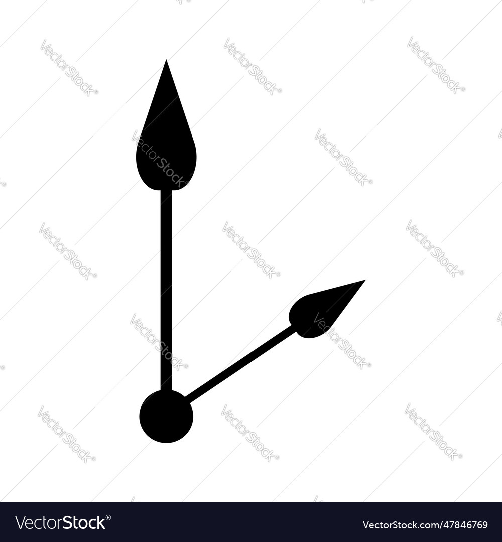 Clock pointers Royalty Free Vector Image - VectorStock Clock pointers Royalty Free Vector Image - VectorStock