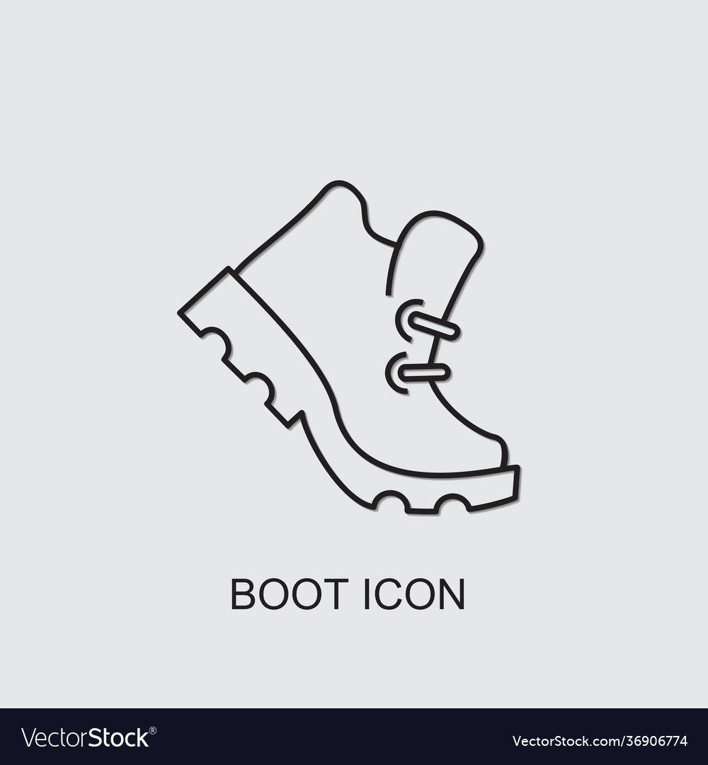 Boot icon Royalty Free Vector Image - VectorStock