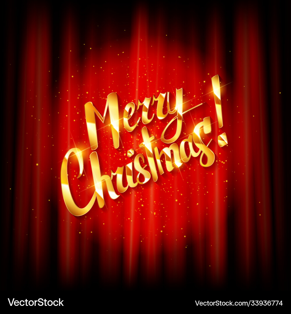 Christmas party retro poster design Royalty Free Vector