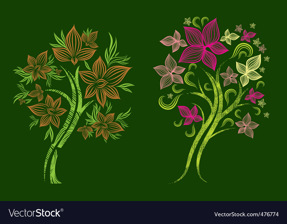 Floral design elements Royalty Free Vector Image
