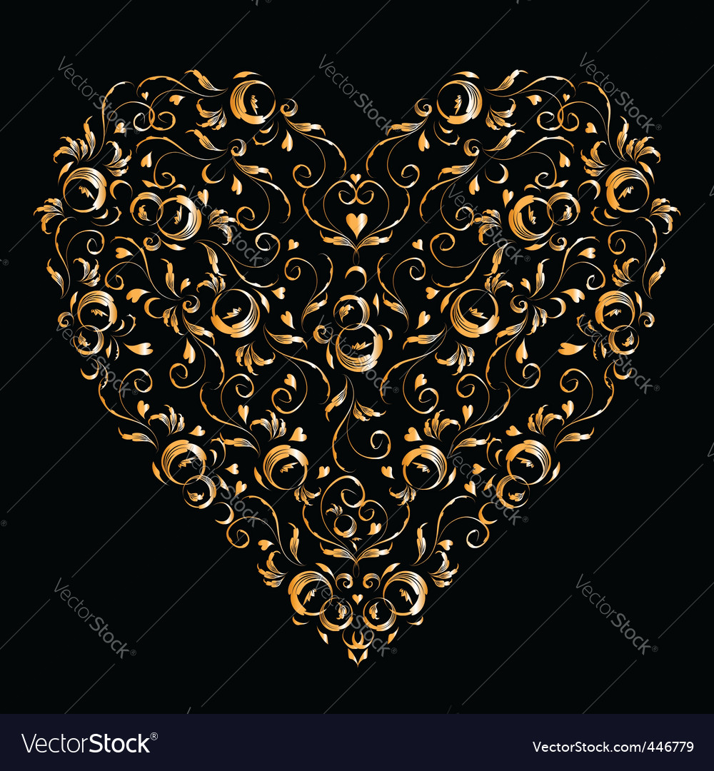 Heart design element Royalty Free Vector Image