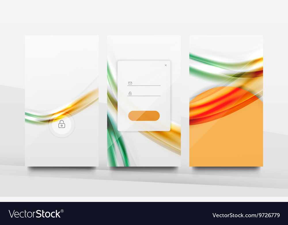 Mobile application interface background design Vector Image