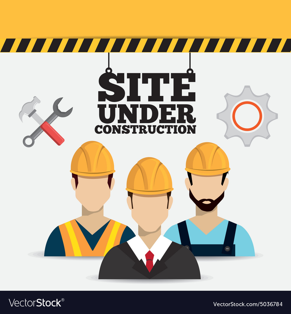 Construction design Royalty Free Vector Image - VectorStock