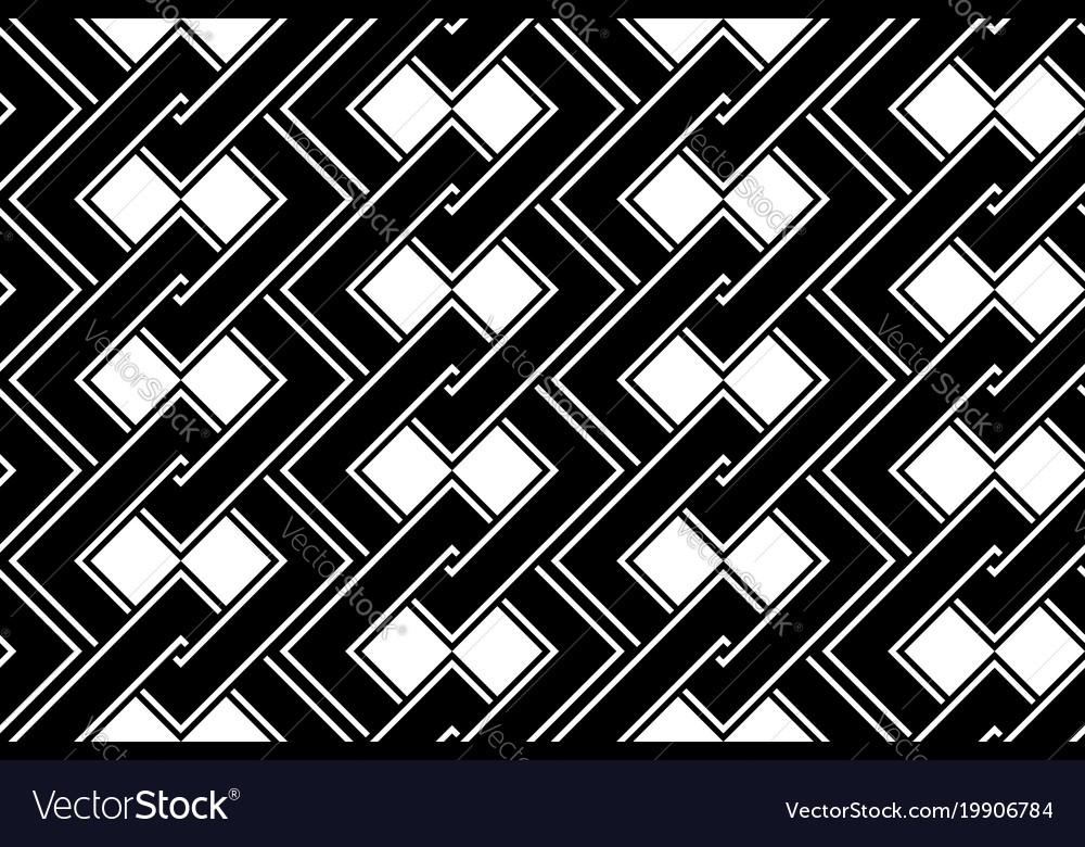 Design seamless monochrome geometric pattern Vector Image Design seamless monochrome geometric pattern Vector Image