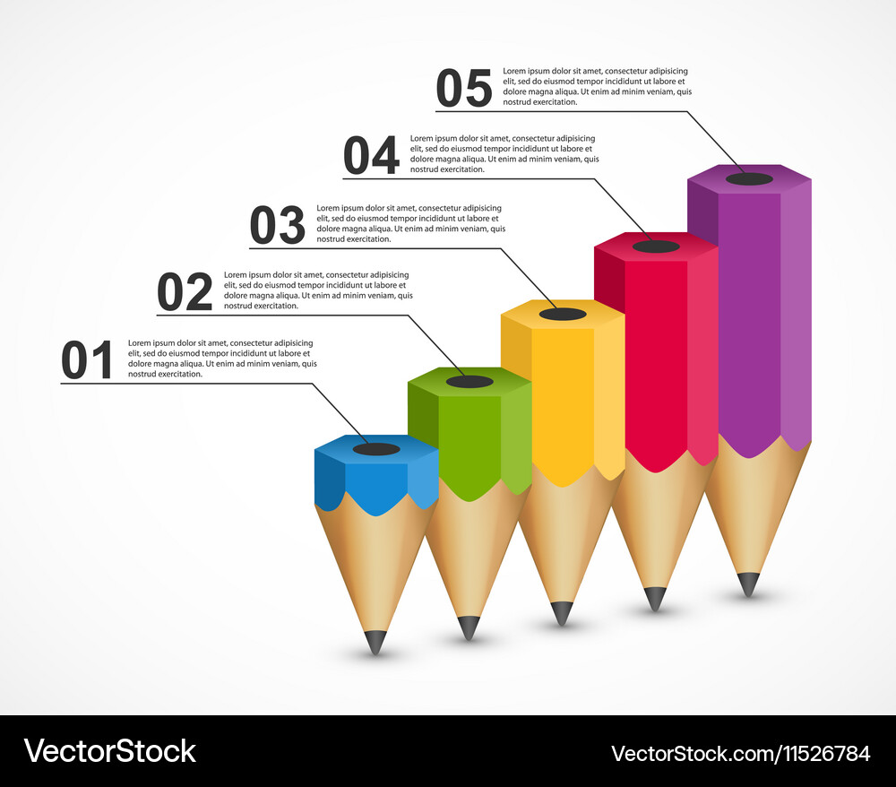 Educational infographic as a diagram Royalty Free Vector