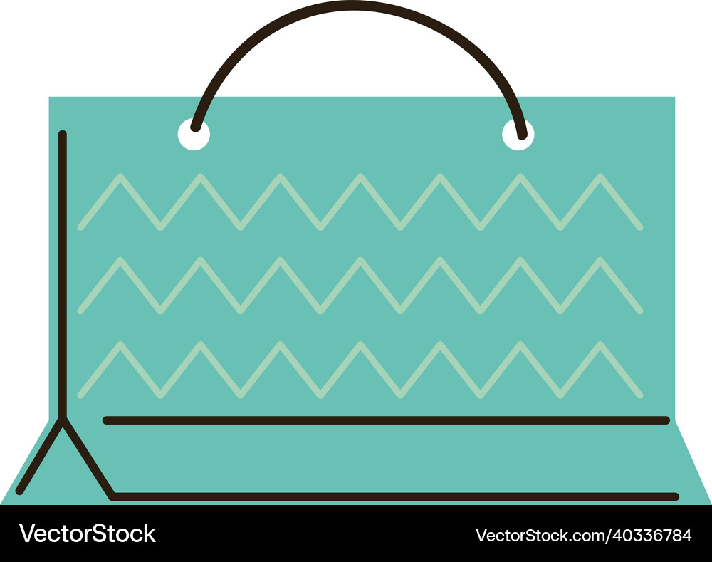 Green shopping bag Royalty Free Vector Image - VectorStock