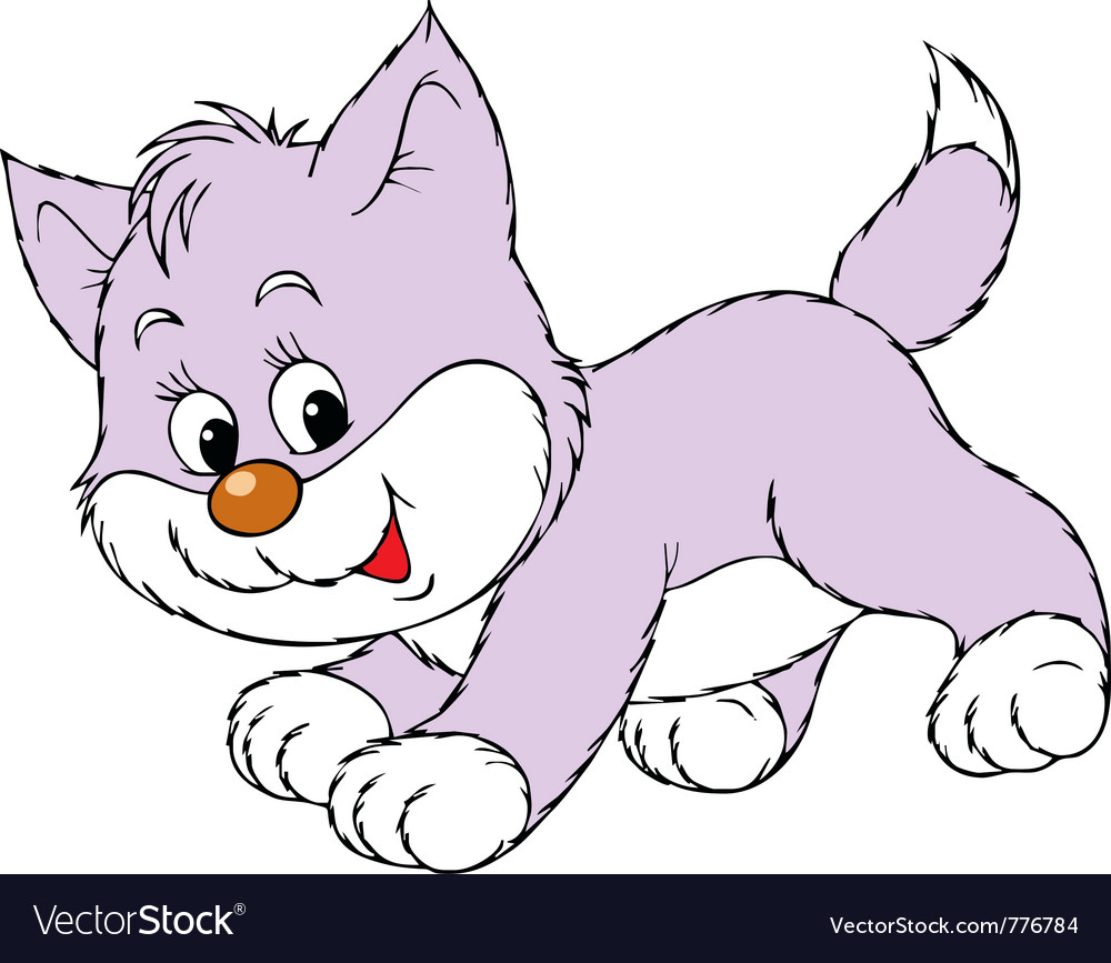 Kitten Royalty Free Vector Image - VectorStock