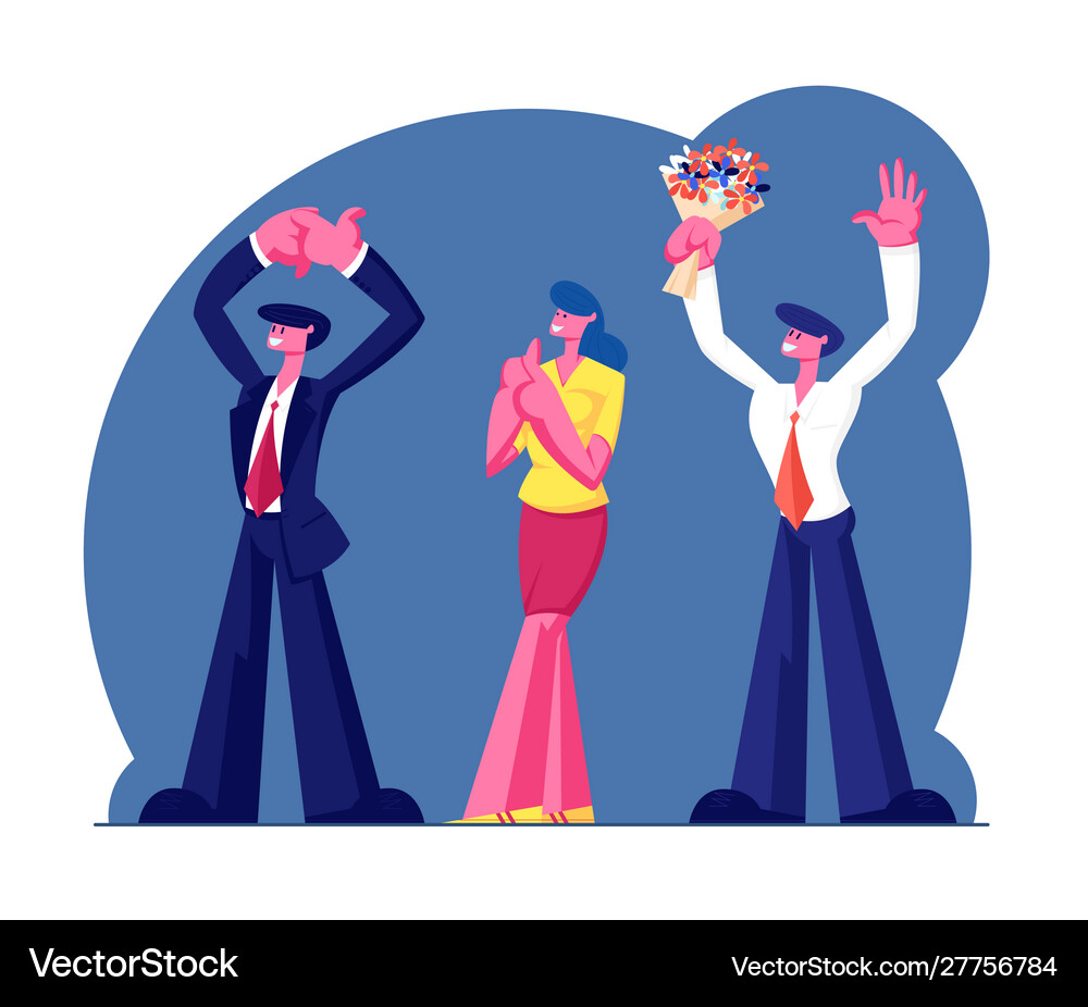 Party or anniversary celebration group people Vector Image