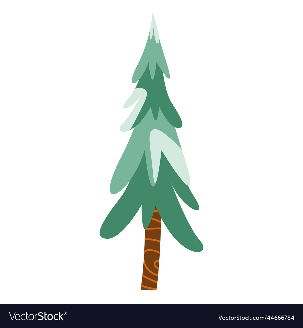 Pine tree plant Royalty Free Vector Image - VectorStock