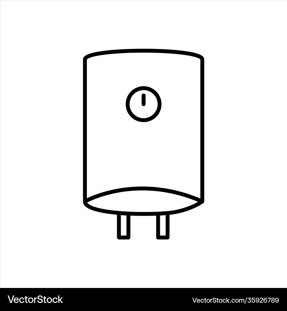 Water boiler icon isolated on white background Vector Image