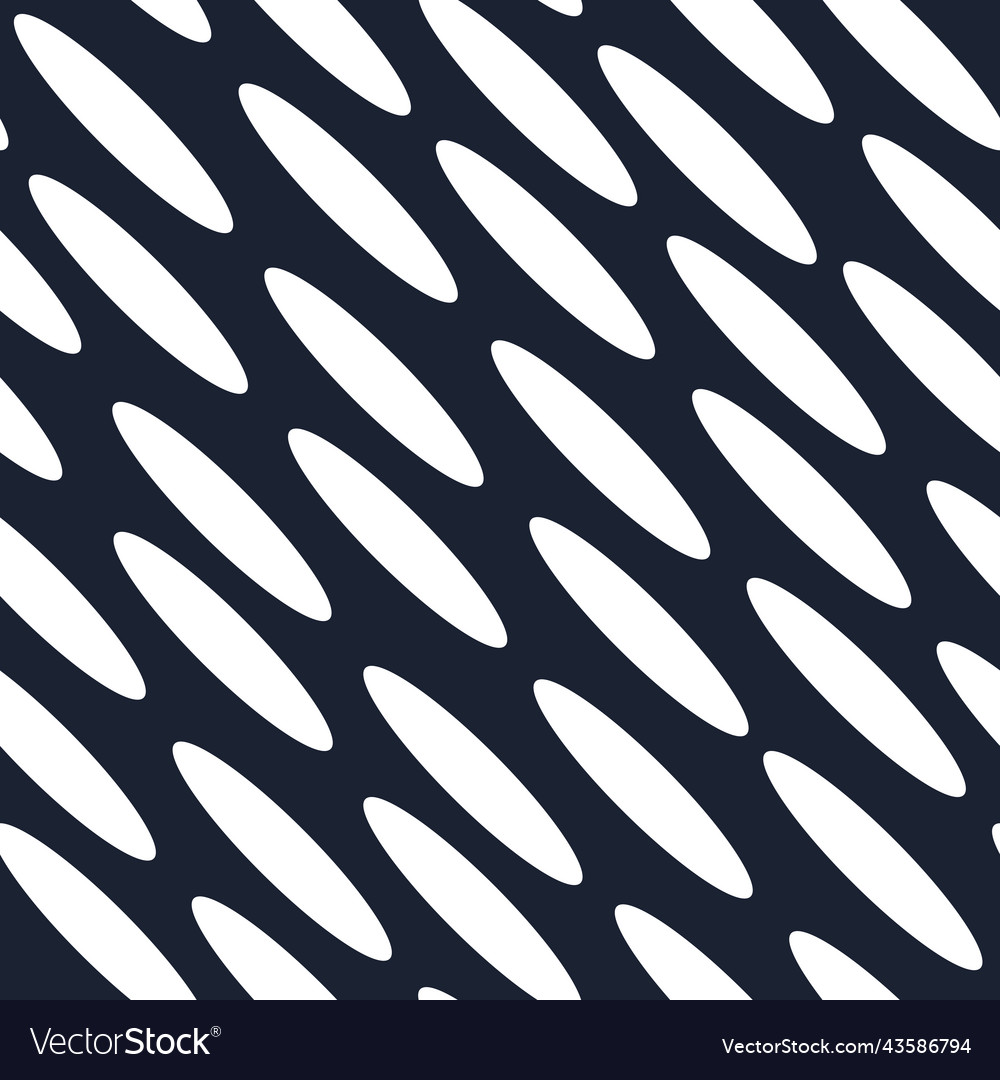 Diagonal ellipse seamless pattern Royalty Free Vector Image