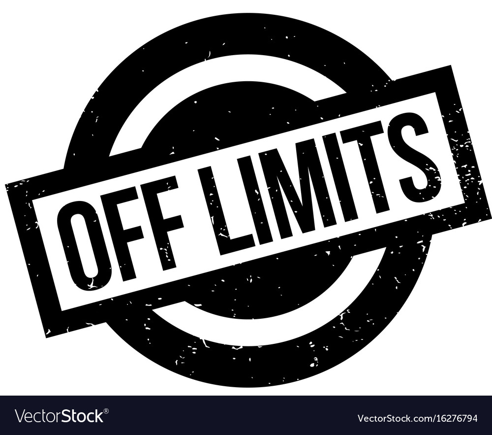 Off Limits Rubber Stamp Royalty Free Vector Image