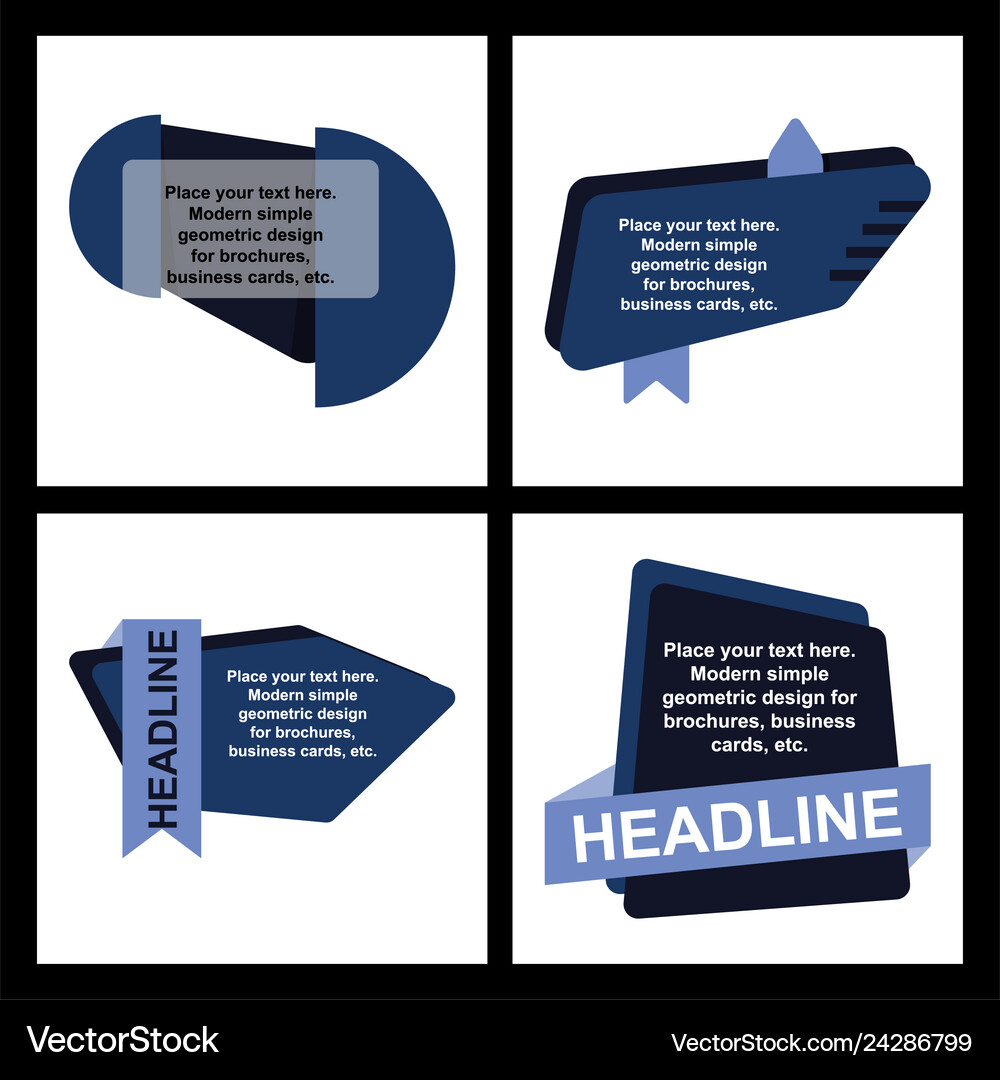 Abstract layout background headline Royalty Free Vector