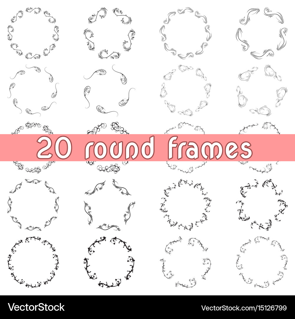 Bunch of frames design templates Royalty Free Vector Image