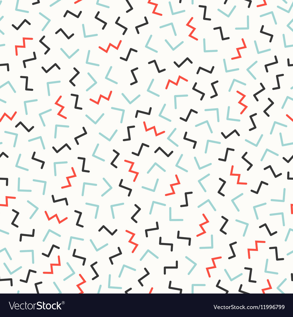 Retro memphis geometric line shapes seamless Vector Image Retro memphis geometric line shapes seamless Vector Image