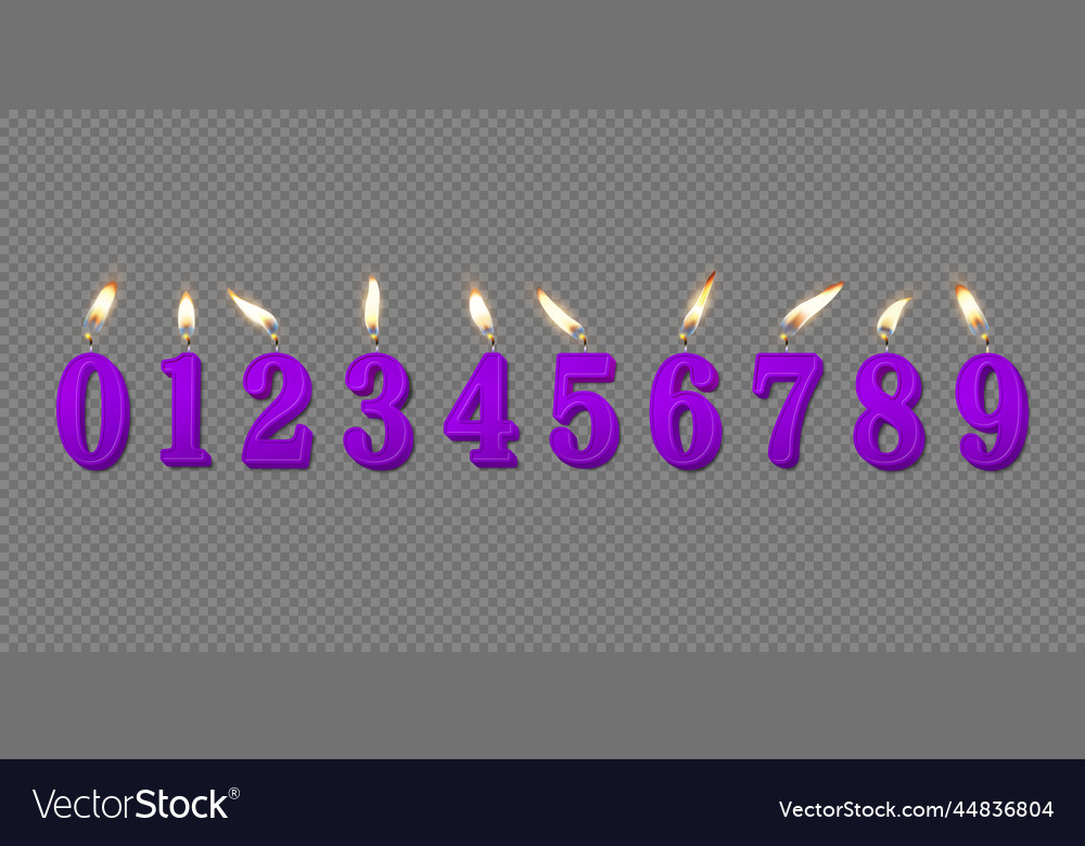 3d realistic paraffin or wax burning purple Vector Image 3d realistic paraffin or wax burning purple Vector Image