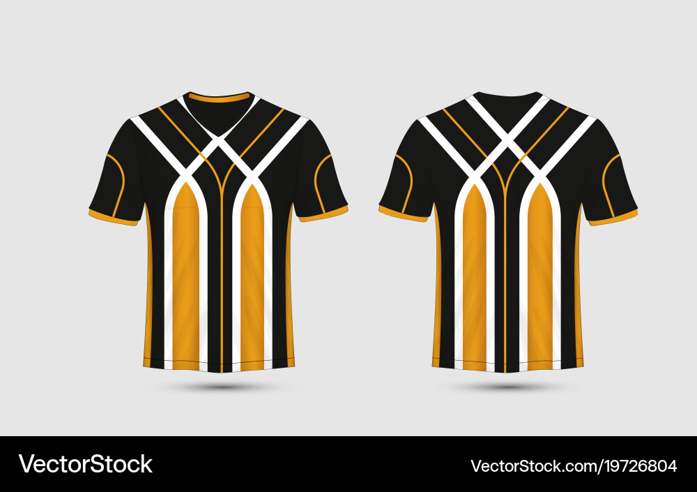 Black white and orange stripe pattern sport Vector Image