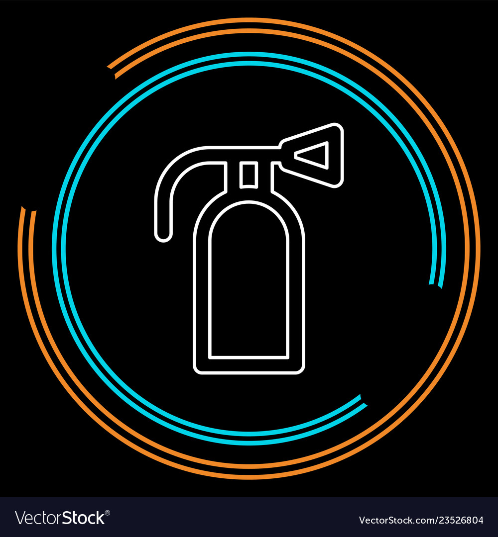 Fire extinguisher icon - safety symbol protection Vector Image