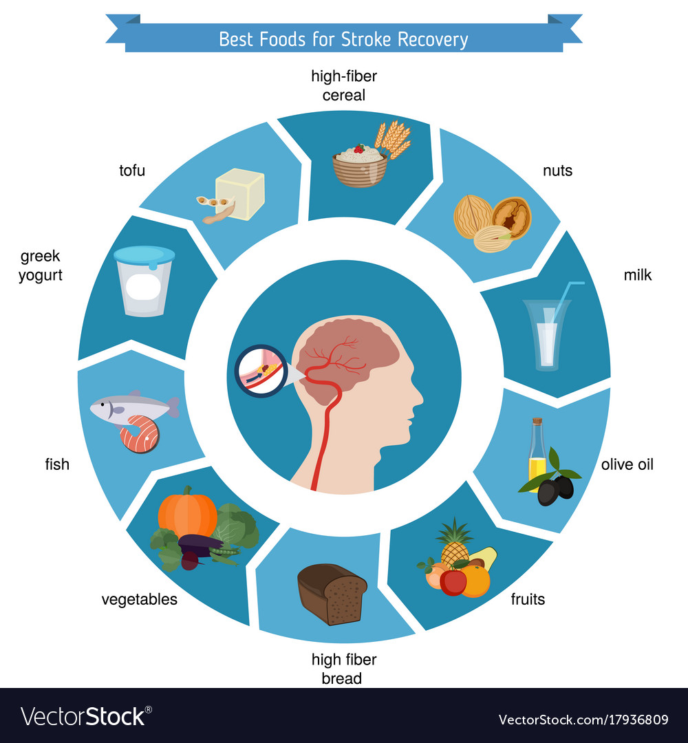 Best Foods For Stroke Recovery Best Foods Vector Image