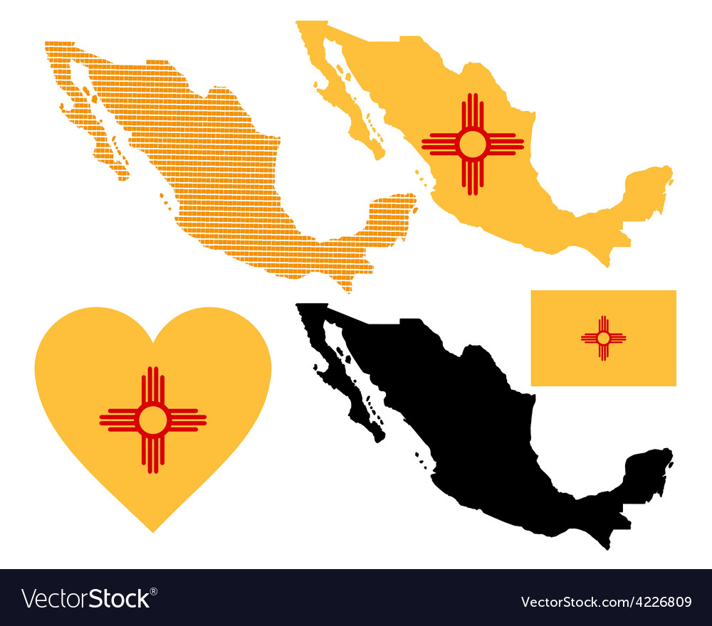 Mexico map Royalty Free Vector Image - VectorStock