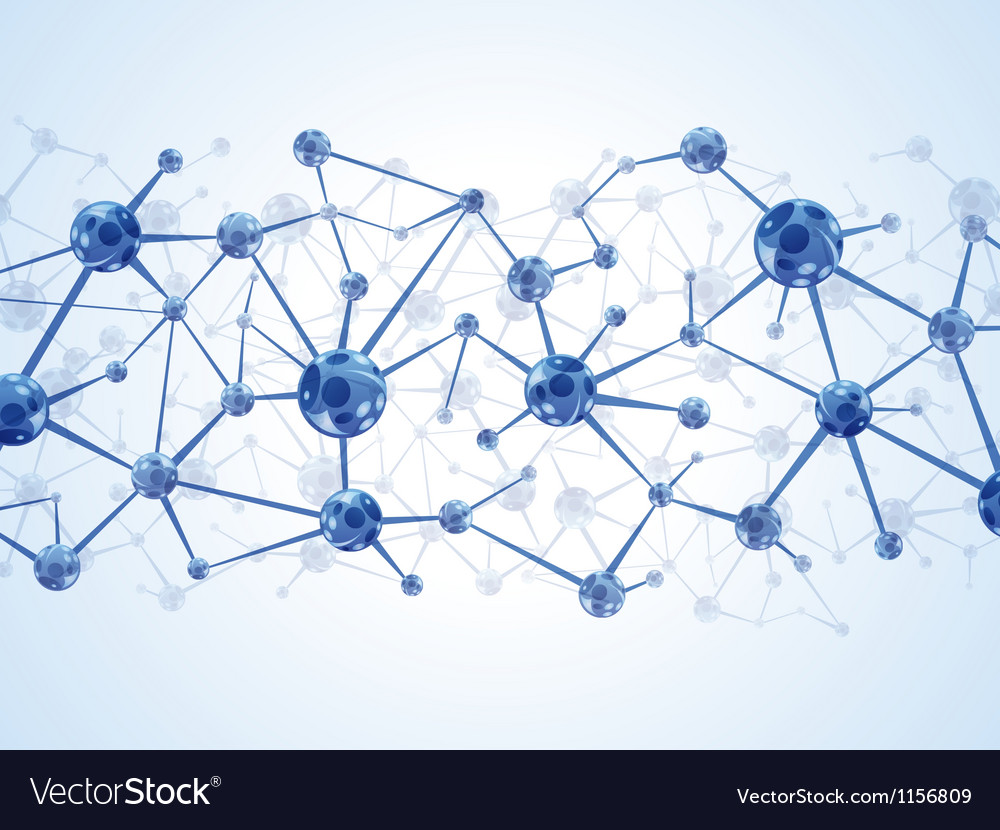 Molecules background Royalty Free Vector Image