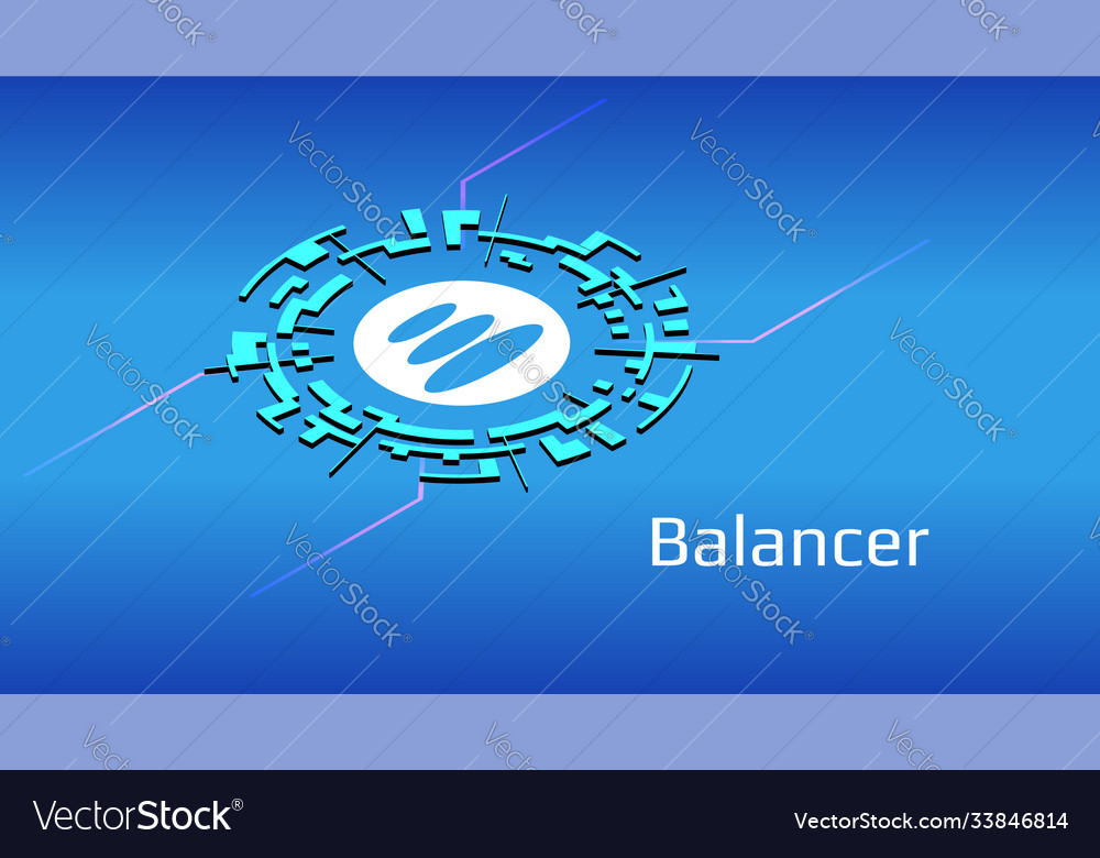 Balancer bal isometric token symbol defi Vector Image Balancer bal isometric token symbol defi Vector Image