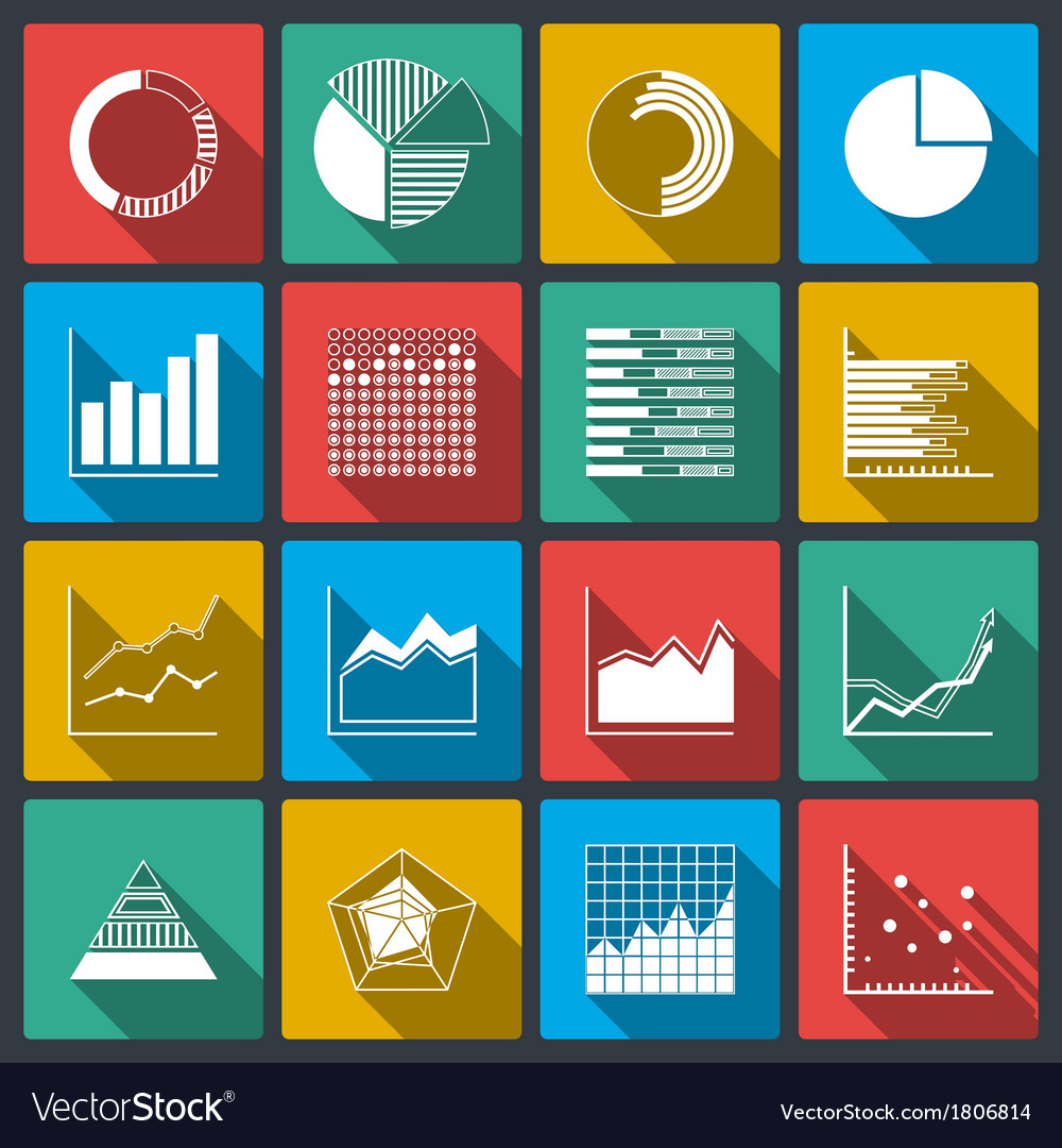 Business icons ratings graphs and charts Vector Image Business icons ratings graphs and charts Vector Image