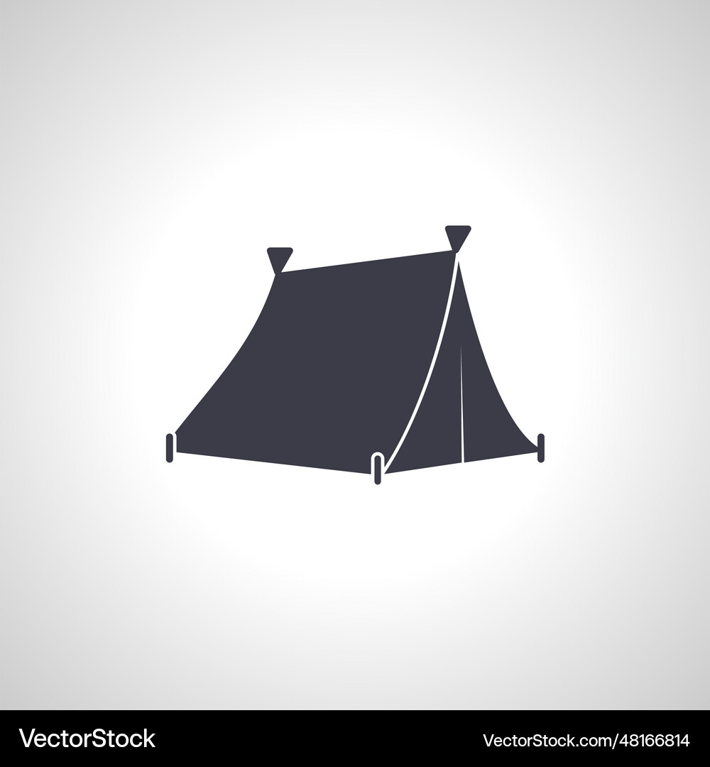 Camping tent icon tent isolated icon Royalty Free Vector