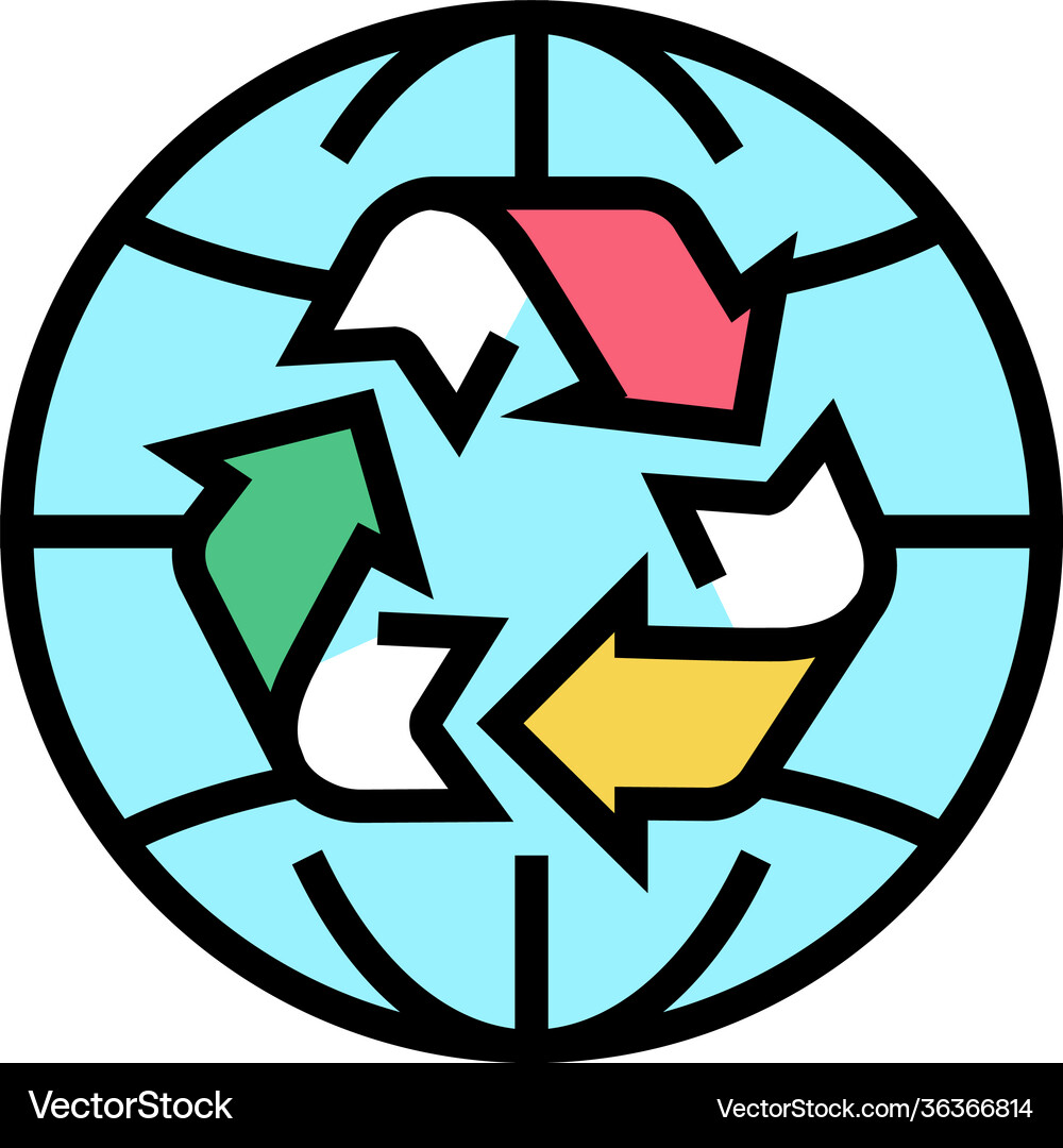 Environment ecosystem color icon Royalty Free Vector Image