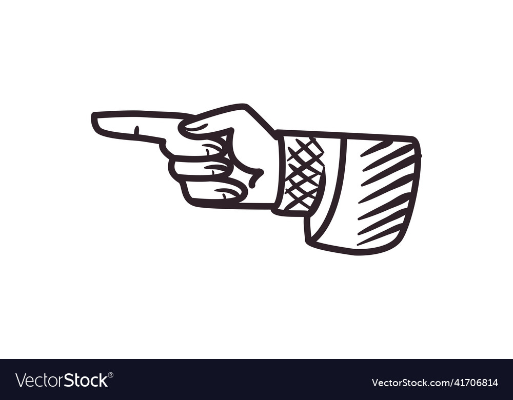 Finger pointing design Royalty Free Vector Image