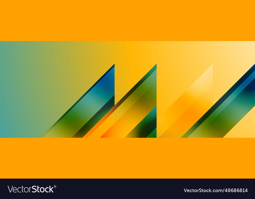 Simple geometric forms - dynamic geometric Vector Image