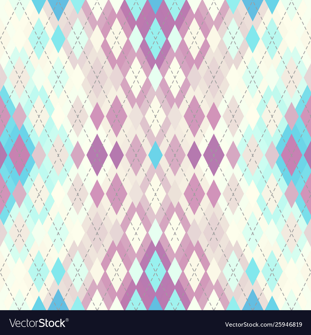 Argyle seamless pattern background Royalty Free Vector Image