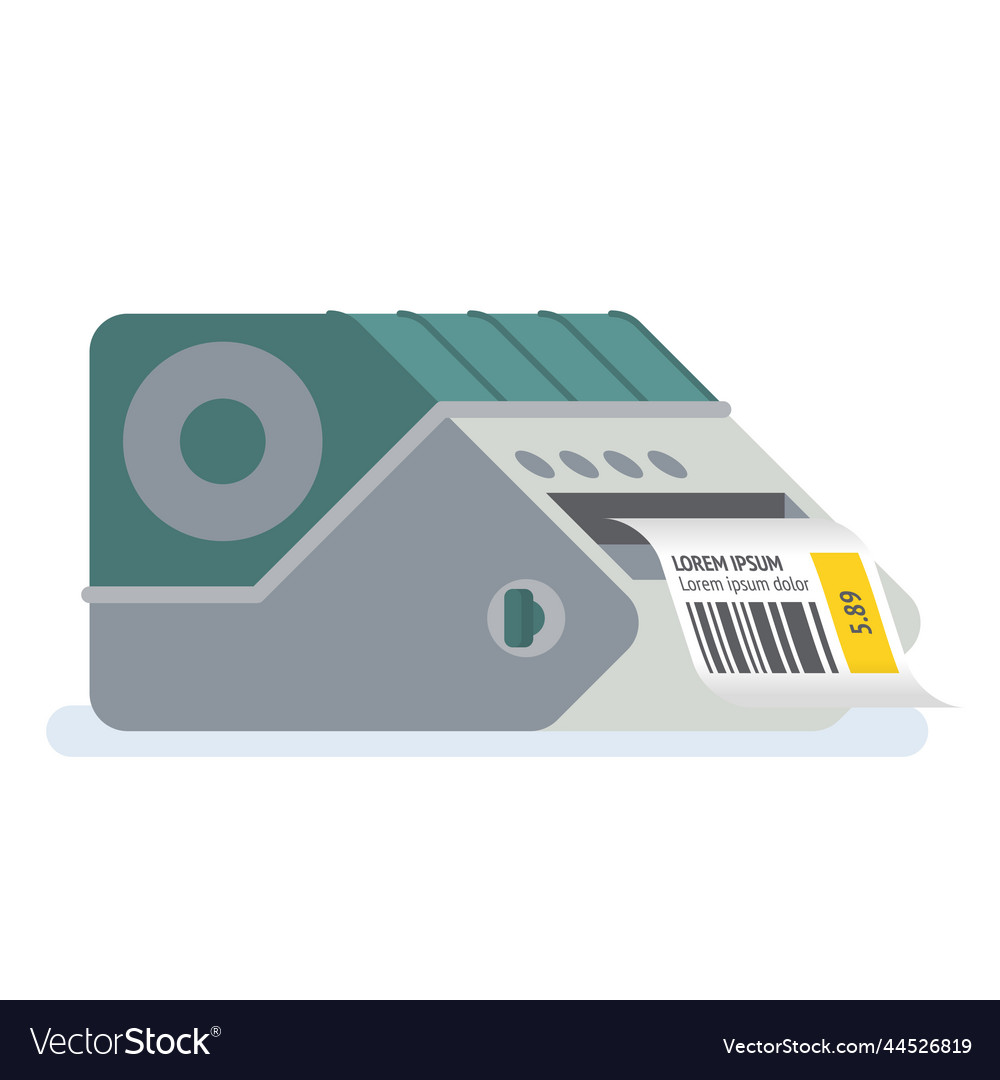 Bar code printer label printer Royalty Free Vector Image