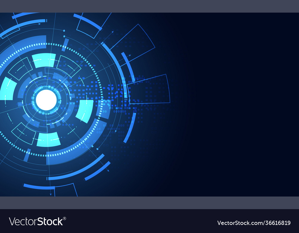 Modern abstract technology concept communication Vector Image