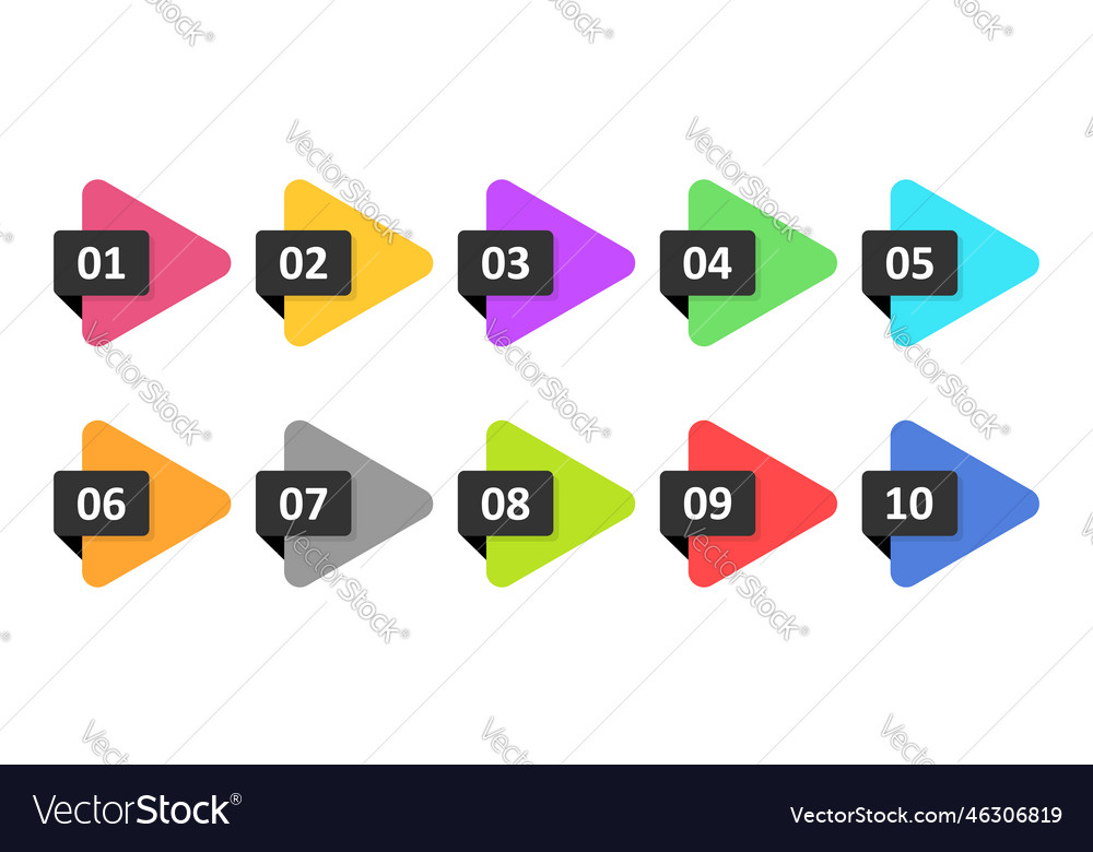 Numbers font icon in flat style typography Vector Image