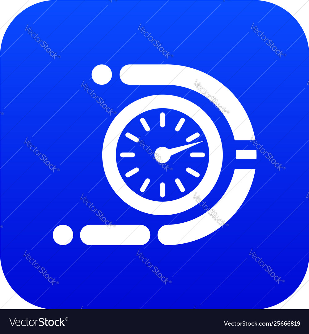 Timer icon blue Royalty Free Vector Image - VectorStock