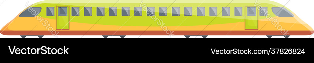 High speed subway icon cartoon style Royalty Free Vector