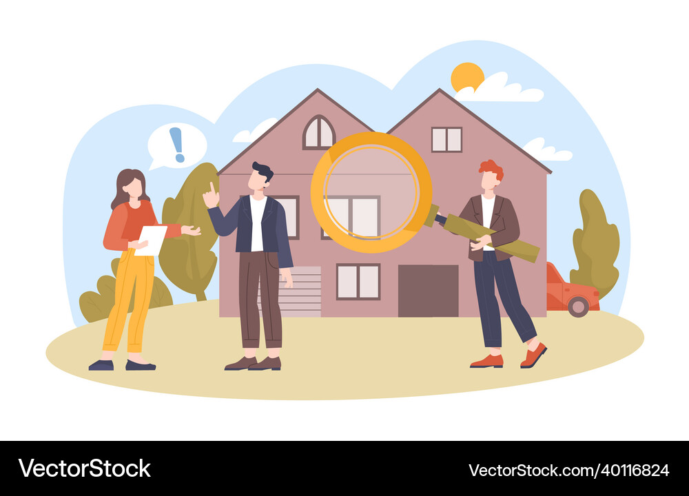 House selection concept Royalty Free Vector Image
