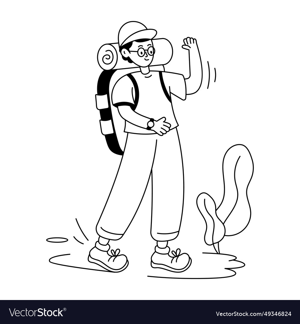 Tourist Royalty Free Vector Image - VectorStock Tourist Royalty Free Vector Image - VectorStock