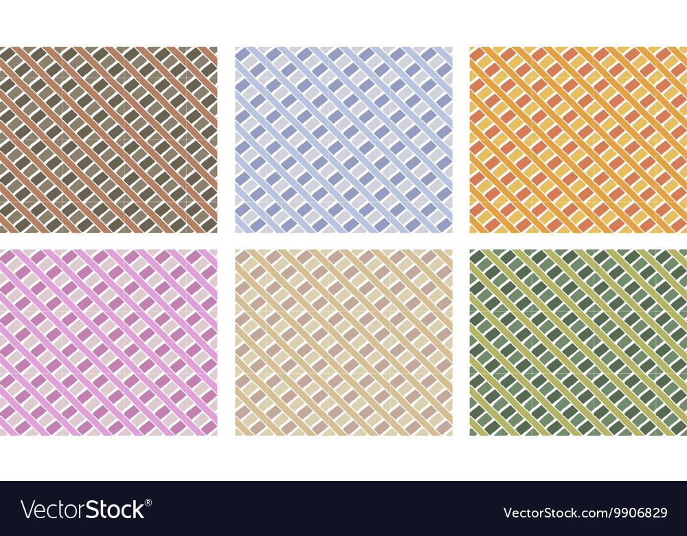 Patterned background set Royalty Free Vector Image