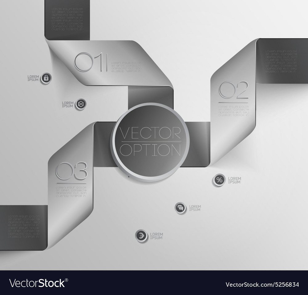 Design elements for options Royalty Free Vector Image