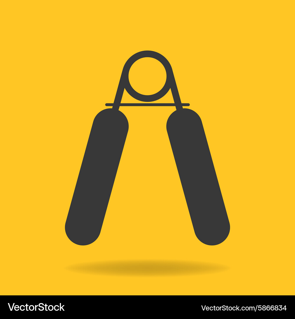 Icon of hand grip exerciser or trainer Royalty Free Vector