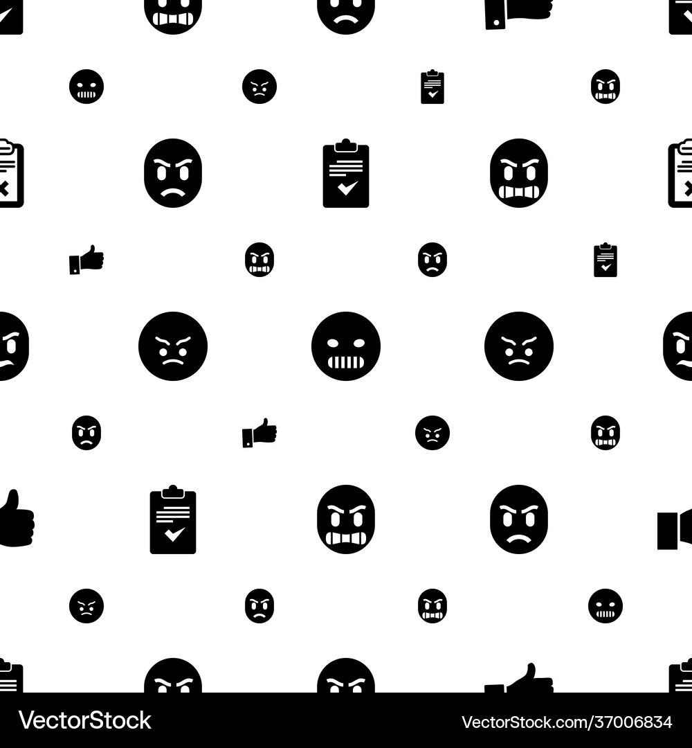 Satisfaction icons pattern seamless white Vector Image